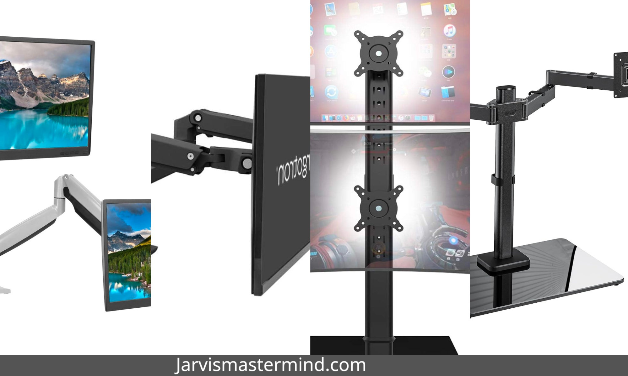 Best Gaming Dual Monitor Mount in our list - Jarvis Mastermind