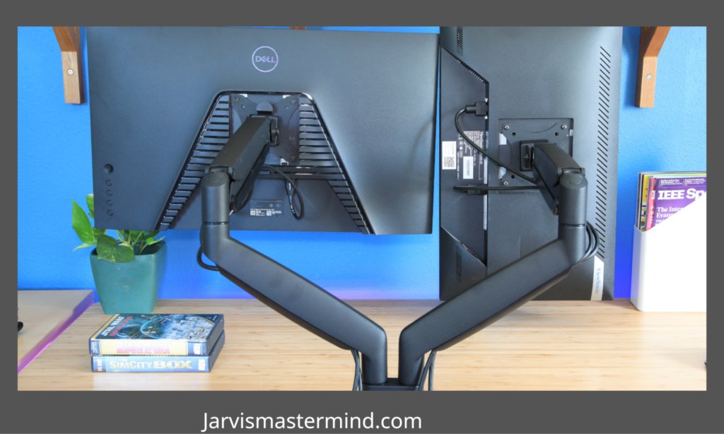 Best Gaming Dual Monitor Mount in our list - Jarvis Mastermind